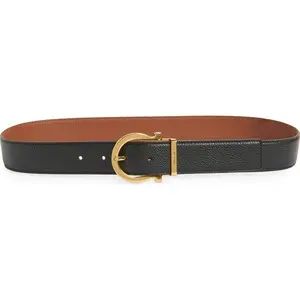 FERRAGAMO Donna Belt - Nero New Cognac