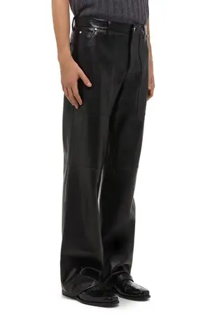 Helmut Lang Bonde Leather Utility Pants