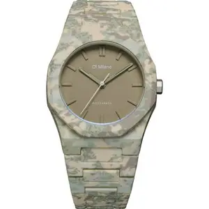 D1 MILANO Polycarbon Bracelet Watch - Green Camo