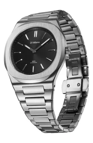 D1 MILANO Ultra Thin Bracelet Watch - Black