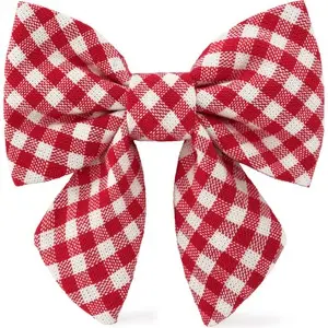 THE FOGGY DOG Gingham Dog Bow - Red