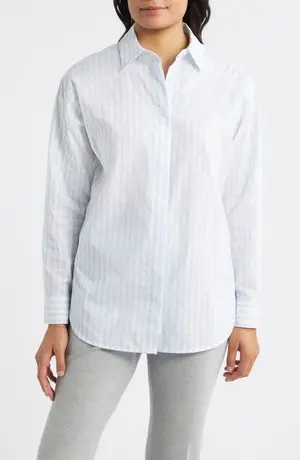 Anne Klein Striped Woven Shirt