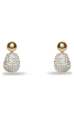 Lele Sadoughi Pebble Stud Earrings - Crystal