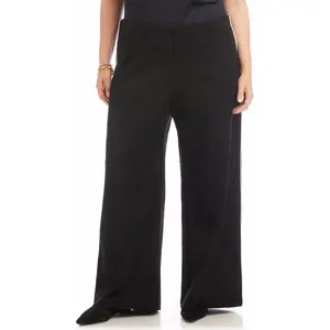 Karen Kane Contrast Piped Wide Leg Pants