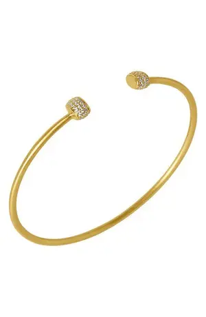 DEAN DAVIDSON Juliette Pavé Twist Bangle - White Cz/gold