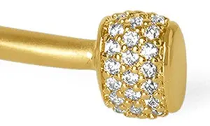 DEAN DAVIDSON Juliette Pavé Twist Bangle - White Cz/gold