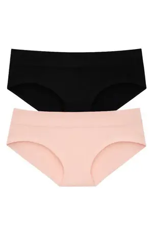 THIRDLOVE Assorted 2-pack Seamless Cloud Low Rise Hipster Panties