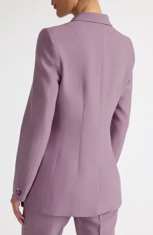 Santorelli Paco Double-breasted Six-button Jacket - Dusty Lilac