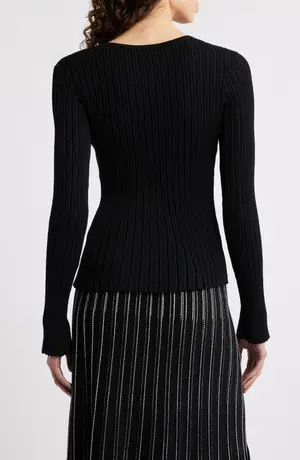BOSS Rib Knit Top