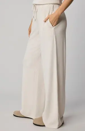 Splendid Waffle Knit Wide Leg Pants