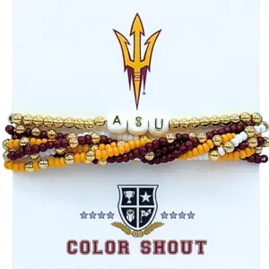 COLOR SHOUT Lucky 7 Bracelet Set - Yellow Gold