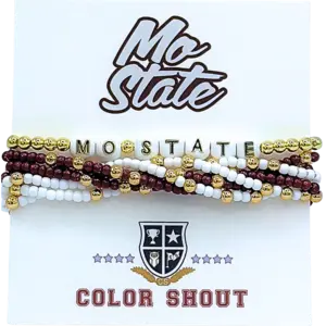 COLOR SHOUT Lucky 7 Bracelet Set - Yellow Gold