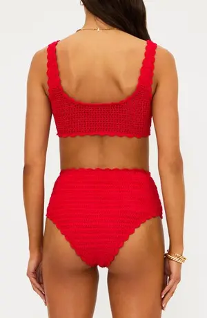 Beach Riot Kirby High-waist Bikini Bottom - Ruby