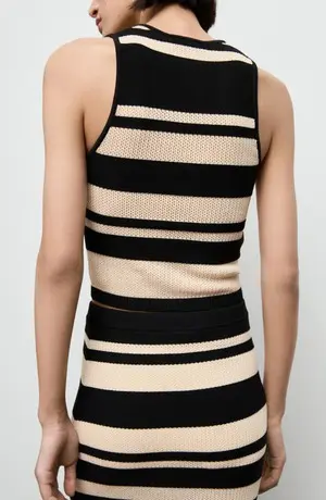 Mango Open Stitch Sweater Tank