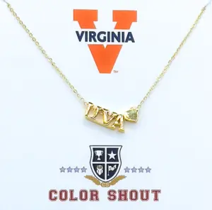 COLOR SHOUT Virginia Gold Heart Necklace - Yellow Gold