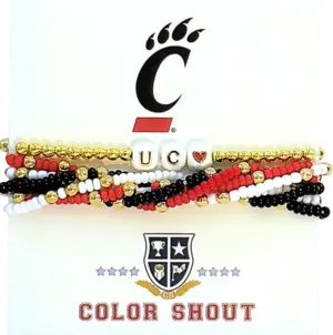 COLOR SHOUT Lucky 7 Bracelet Set - Yellow Gold