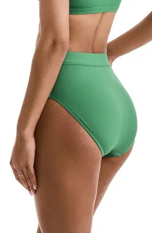 MIMI FLAMINGO Brooke High-waist Bikini Bottom - Sage
