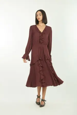 SECRET PON-PON Warby Dress - Mulberry