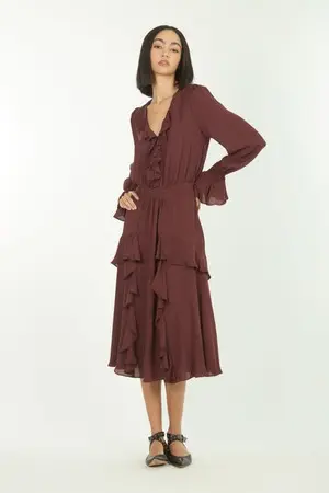 SECRET PON-PON Warby Dress - Mulberry