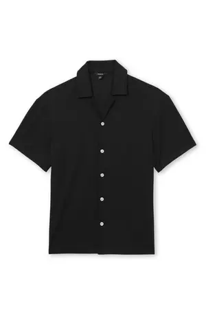 REISS Ando Texture Stripe Camp Shirt