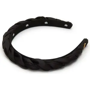 Lele Sadoughi Juliet Satin Headband - Jet