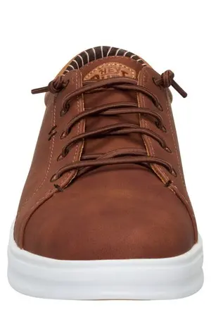 HEY DUDE Paul Pro Low Top Sneakers - Cognac
