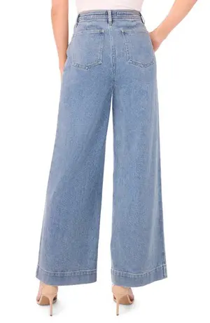 CECE DUPRAZ Wide Leg Jeans - Indigo Wash