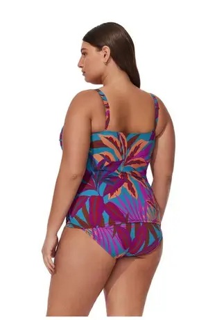 GOTTEX Plantopia Tankini Top - Multi-teal