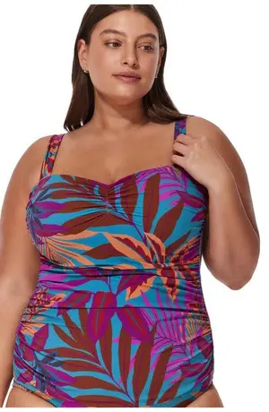 GOTTEX Plantopia Tankini Top - Multi-teal