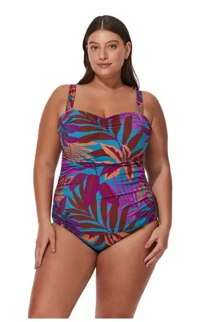 GOTTEX Plantopia Tankini Top - Multi-teal