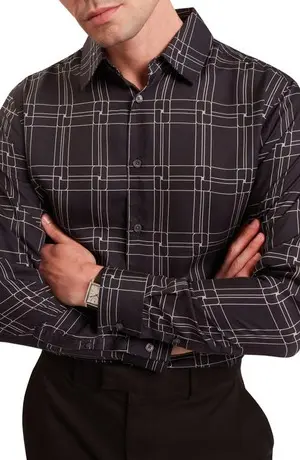 Ted Baker London Lirra Regular Fit Geometric Print Button-up Shirt
