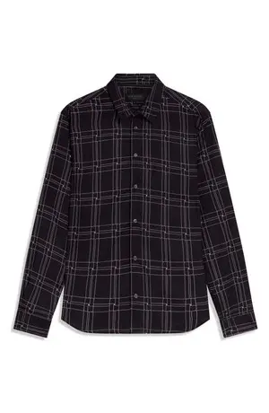 Ted Baker London Lirra Regular Fit Geometric Print Button-up Shirt