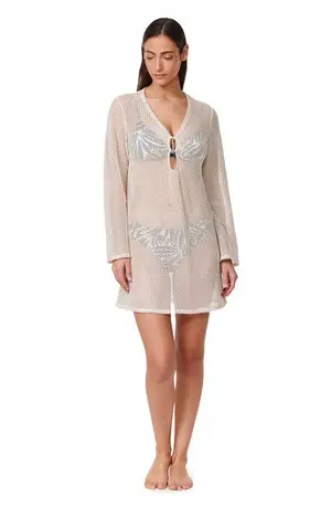 GOTTEX Plantopia Crochet Mini Dress Cover-up