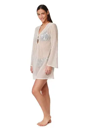 GOTTEX Plantopia Crochet Mini Dress Cover-up