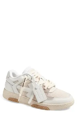 Off-white Lace Up Sneakers For Men