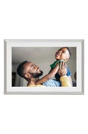 AURA FRAMES Carver 10-inch Digital Photo Frame - Matted Clay