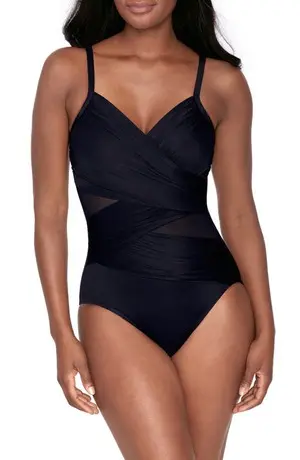 MIRACLESUIT® Mystify Underwire One-piece Swimsuit - Black