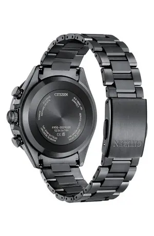Citizen Attesa Satellite Wave Gps Gmt Bracelet Watch - Gray/blue