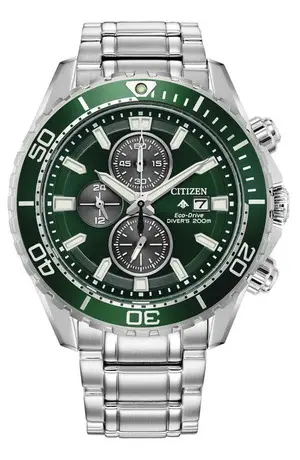 Citizen Promaster Dive Eco-drive Bracelet Watch - Green/silverone