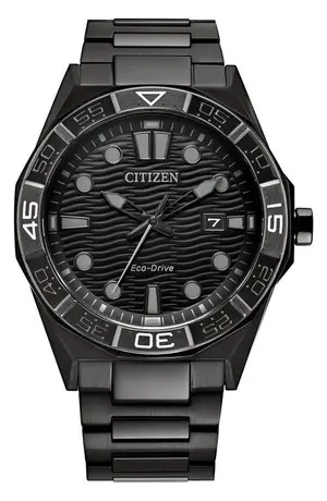 Citizen Brycen Eco-drive Bracelet Watch - Black