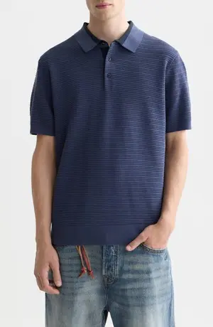 Scotch & Soda Structured Relaxed Polo - Ocean