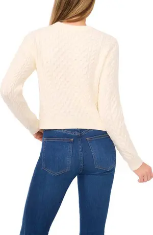 CECE DUPRAZ Cable Crewneck Sweater