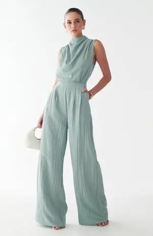 BWLDR Annie Jumpsuit - Pale Blue