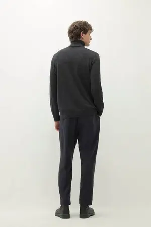 Naked Cashmere Nicholo Cashmere Turtleneck - Charcoal