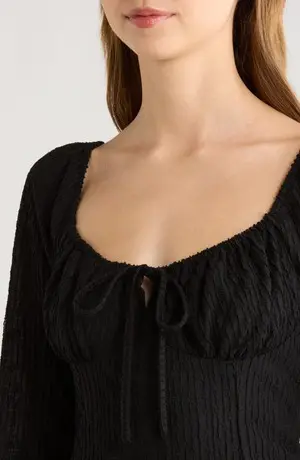 ALL IN FAVOR Lace Top - Black