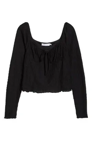 ALL IN FAVOR Lace Top - Black