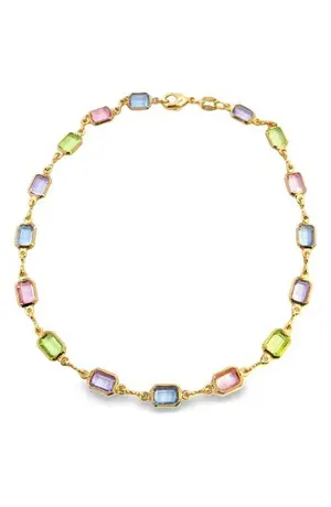MACRAE & CO. X Sharina Crystal Anklet - Gold