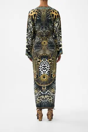 Camilla Long Split Front Twist Dress
