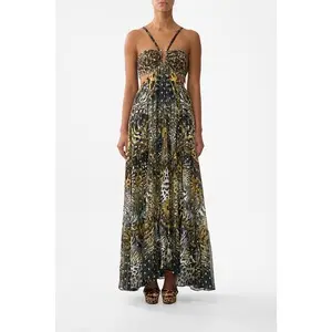 Camilla Gathered Cut Out Dress