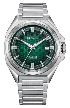 Citizen Series8 Automatic Bracelet Watch - Green/silverone